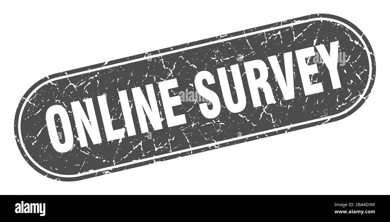 online survey sign. online survey grunge black stamp. Label Stock ...