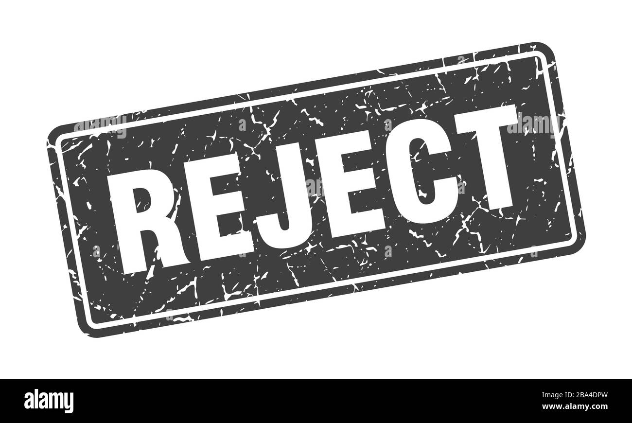 reject stamp. reject vintage gray label. Sign Stock Vector Image & Art ...