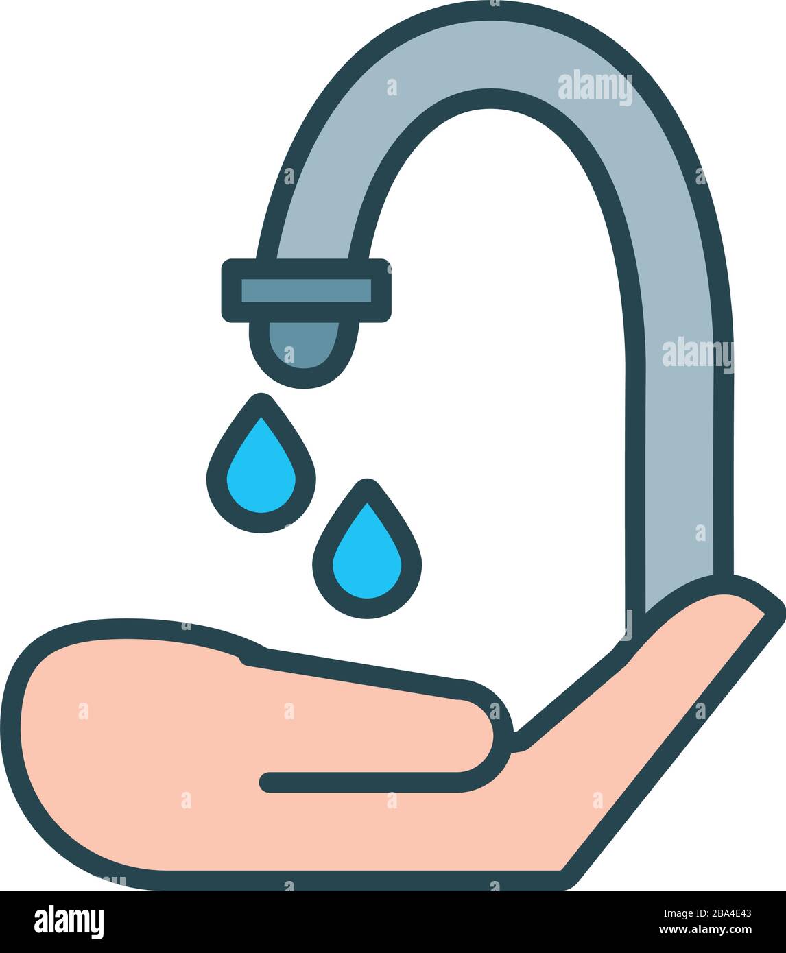hand washing fill style icon Stock Vector Image & Art - Alamy