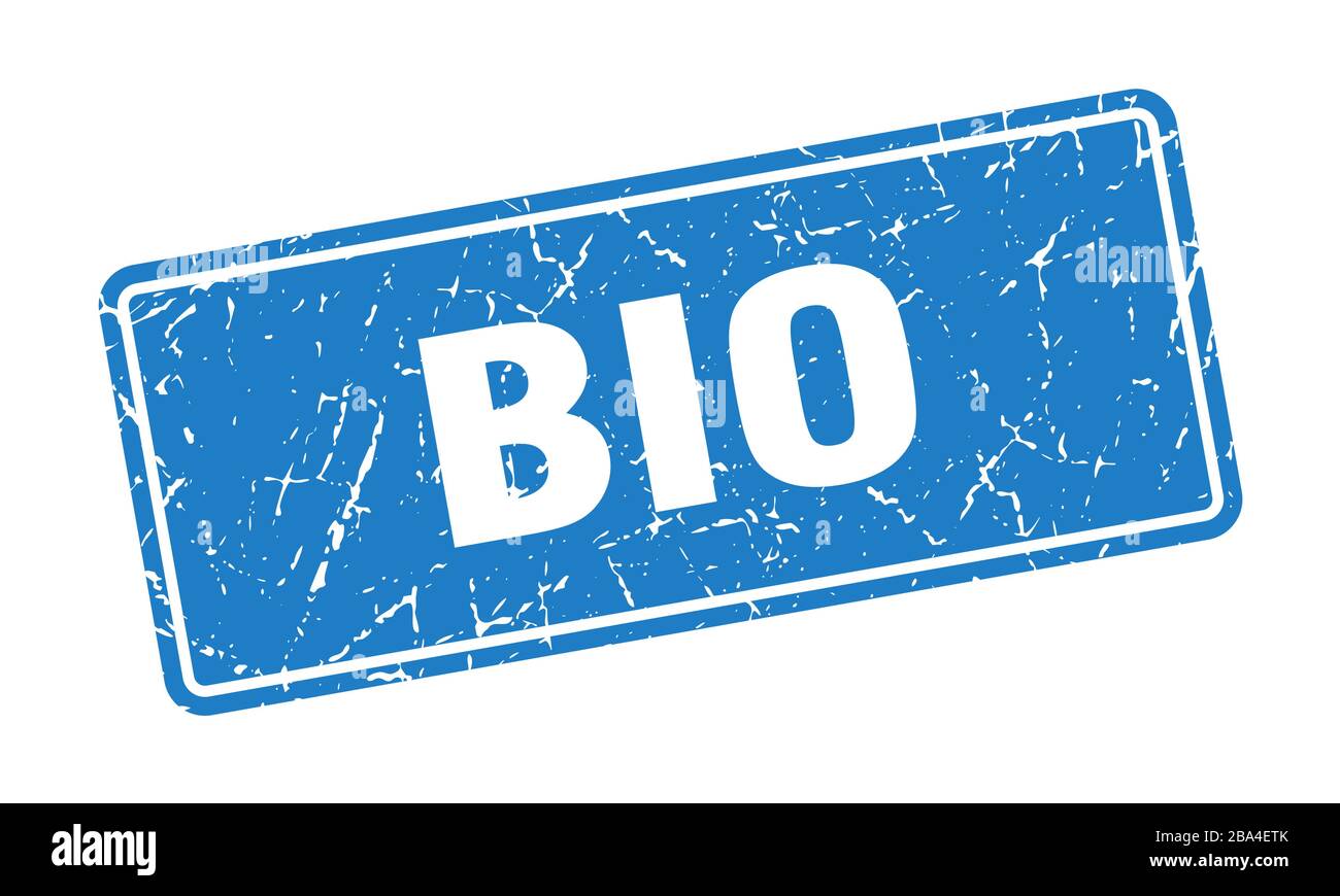 bio stamp. bio vintage blue label. Sign Stock Vector Image & Art - Alamy