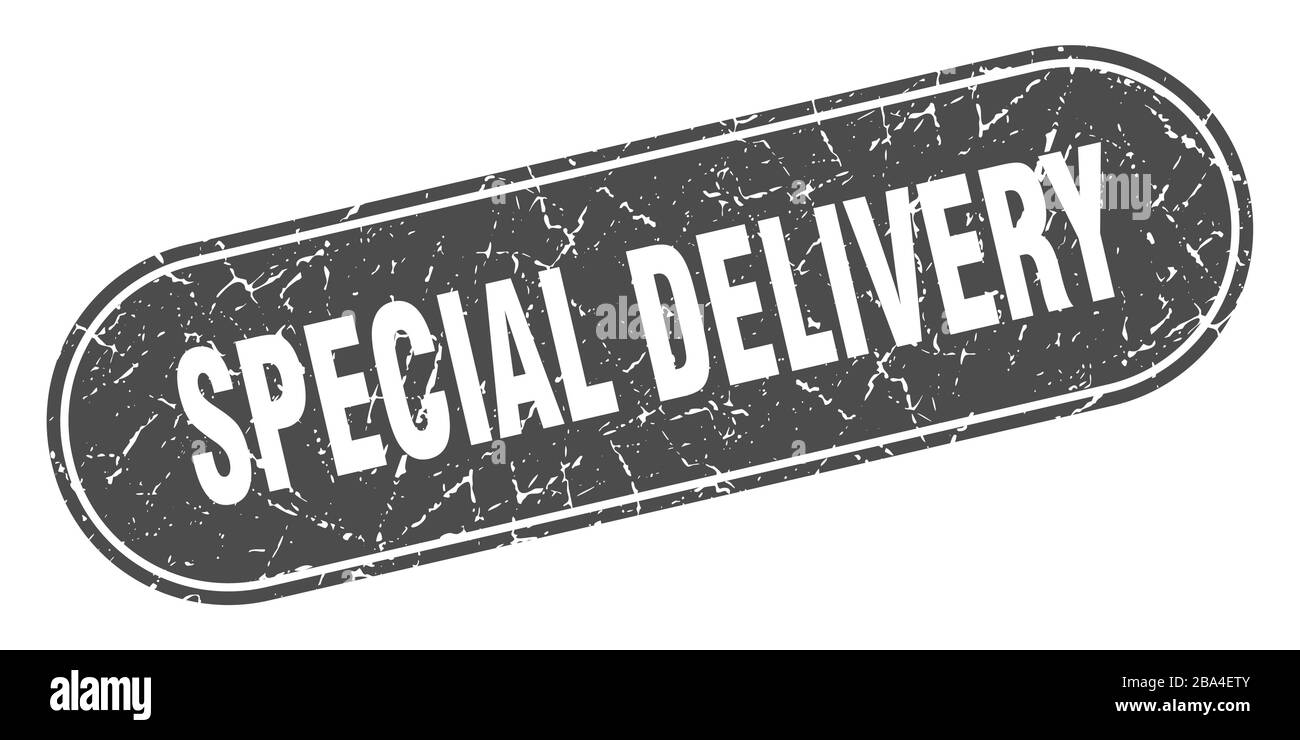 special delivery sign. special delivery grunge black stamp. Label Stock ...