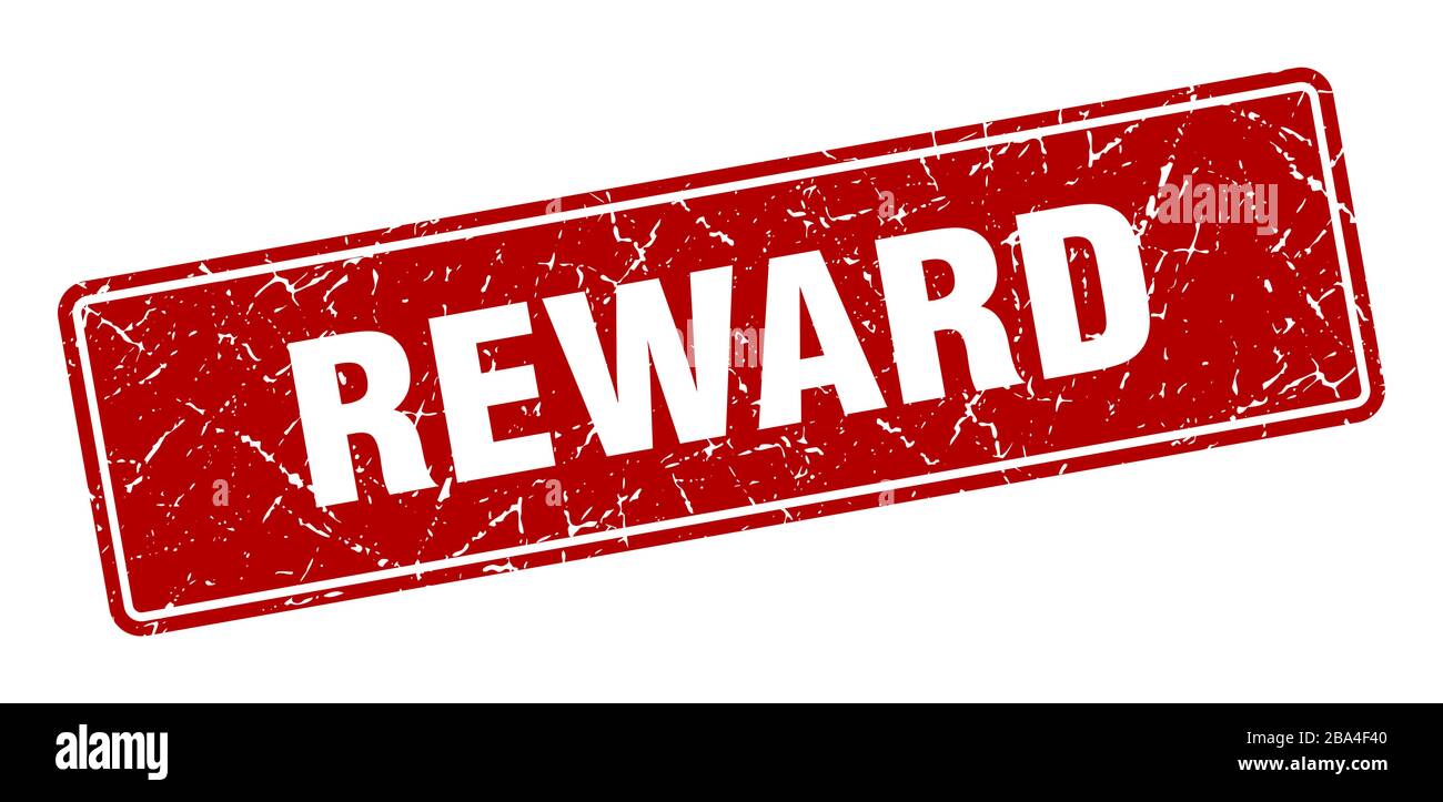 reward stamp. reward vintage red label. Sign Stock Vector Image & Art ...