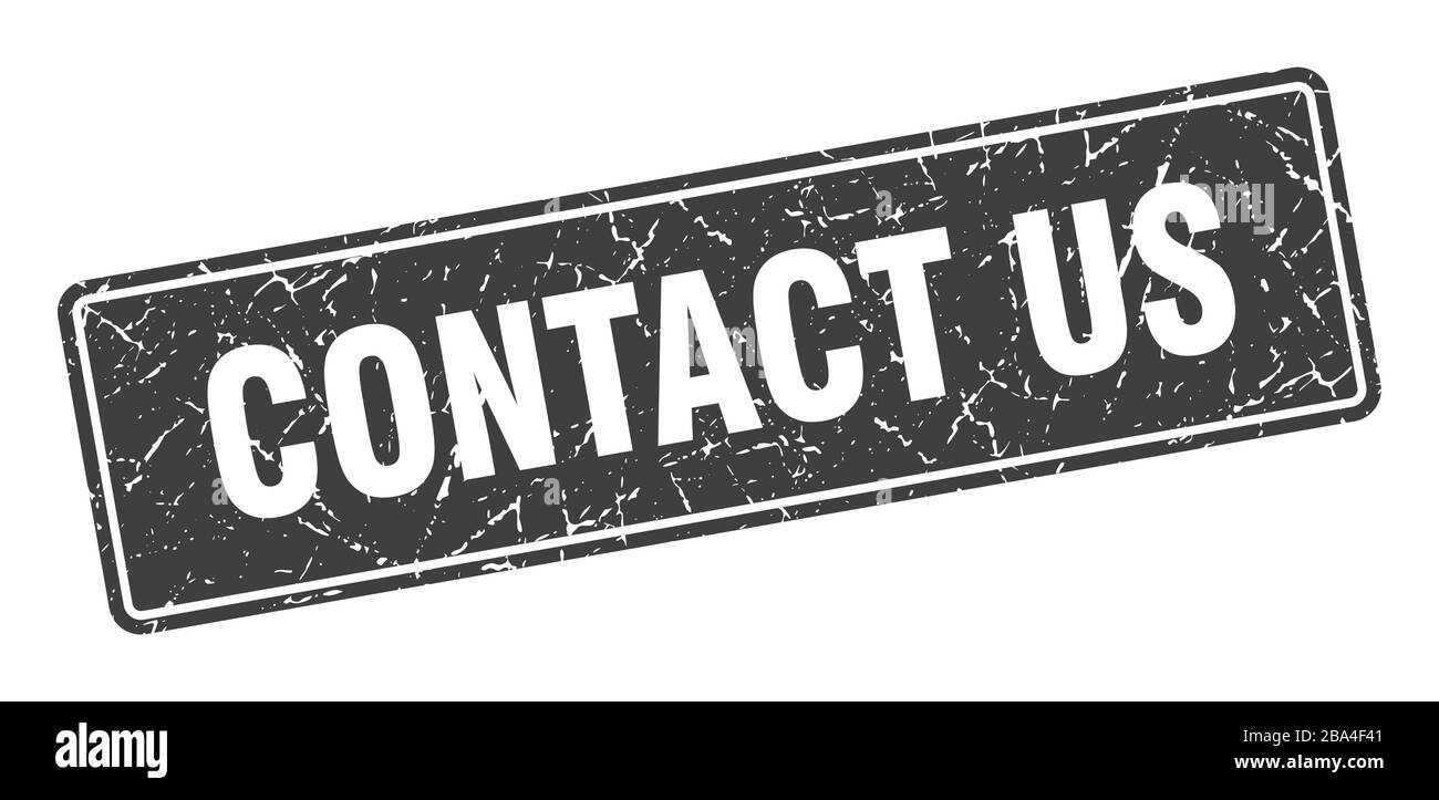 contact us stamp. contact us vintage gray label. Sign Stock Vector ...