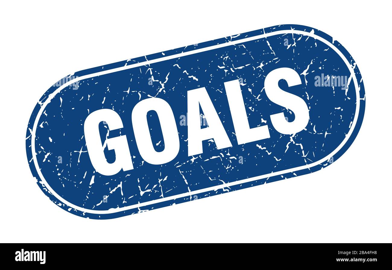 goals sign. goals grunge blue stamp. Label Stock Vector Image & Art - Alamy