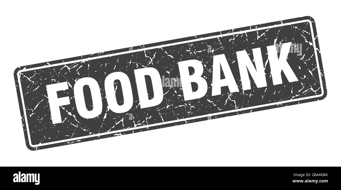 food bank stamp. food bank vintage gray label. Sign Stock Vector Image ...