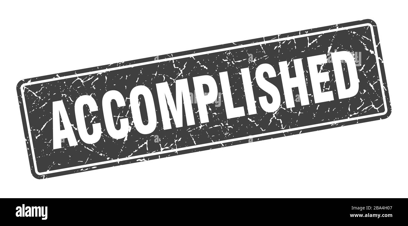 Accomplished stamp Black and White Stock Photos & Images - Alamy
