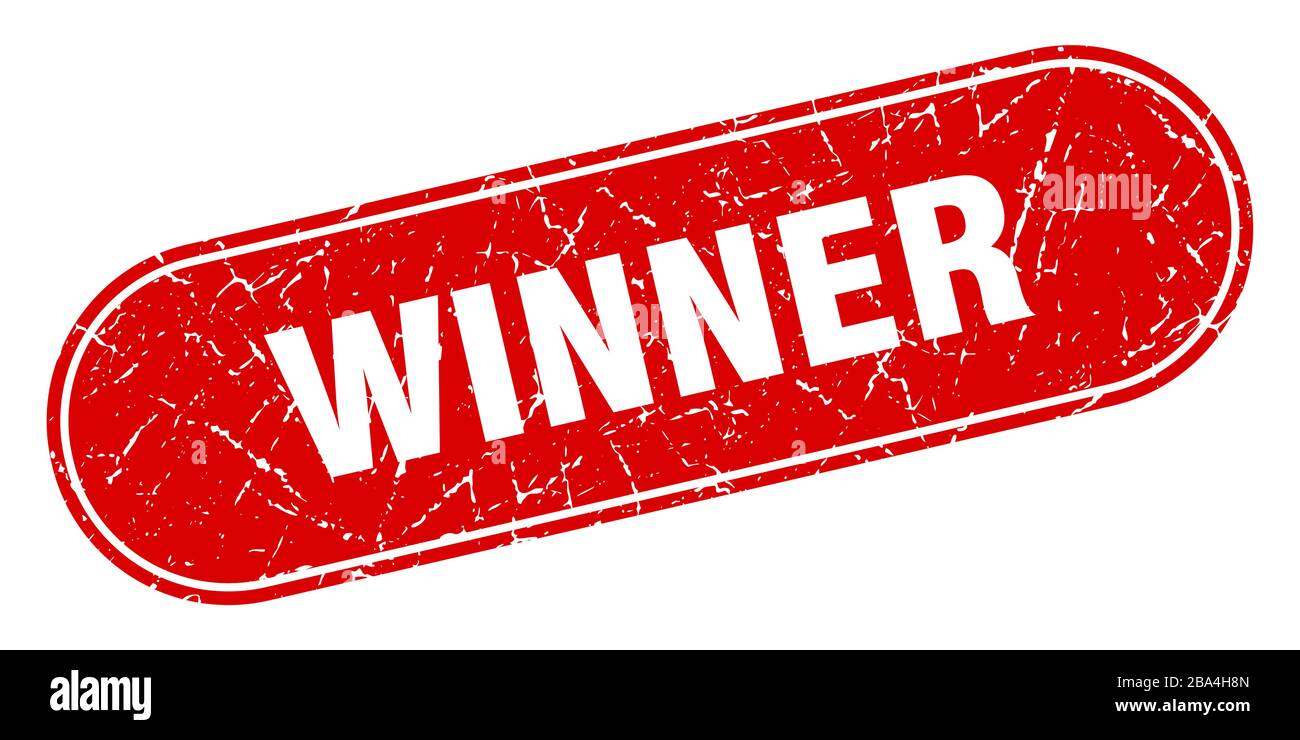 winner sign. winner grunge red stamp. Label Stock Vector Image & Art ...