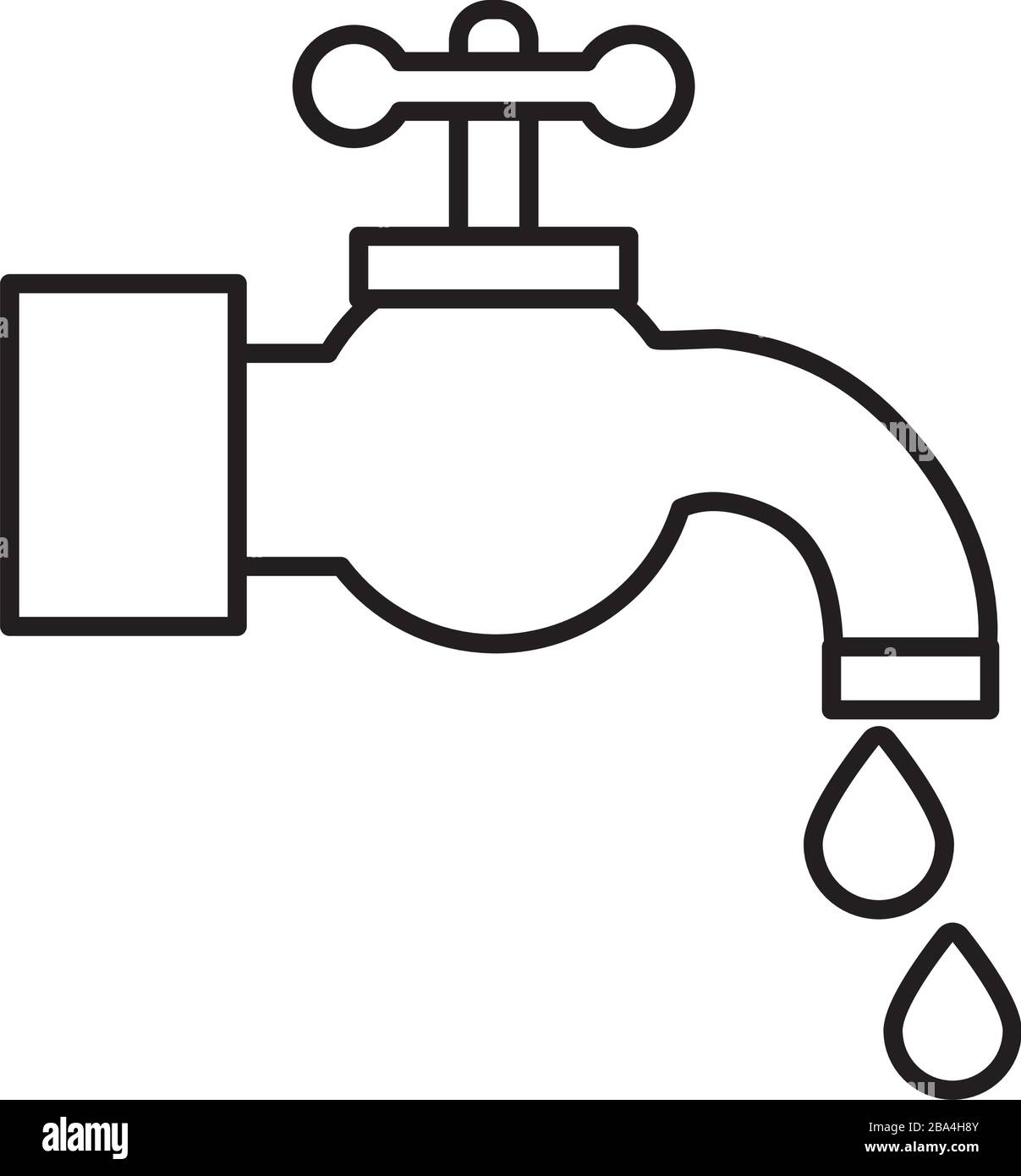 water tap line style icon Stock Vector Image & Art - Alamy