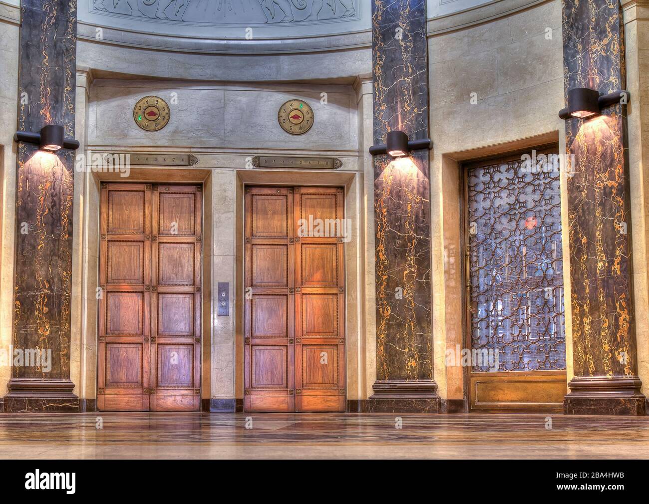 Art deco building details Stock Photo - Alamy