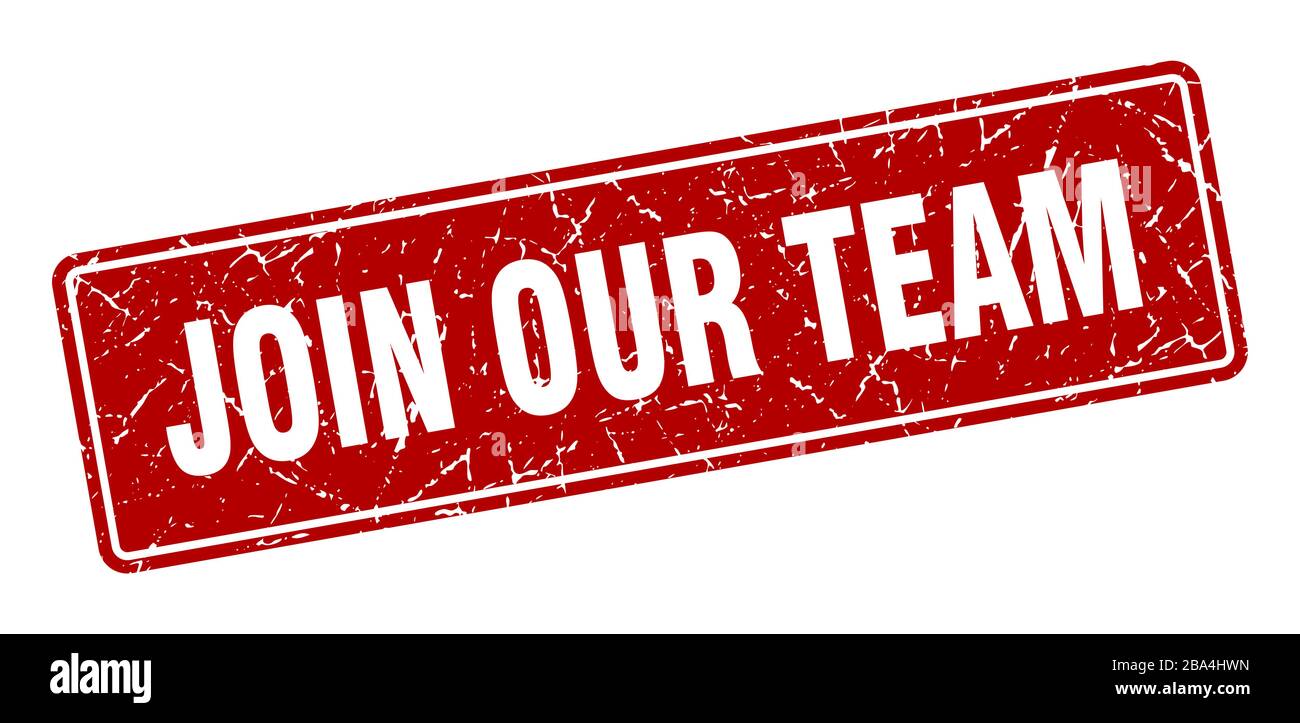 join our team stamp. join our team vintage red label. Sign Stock Vector ...