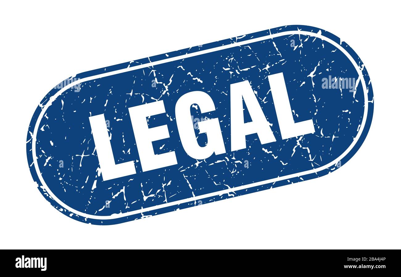 legal sign. legal grunge blue stamp. Label Stock Vector Image & Art - Alamy