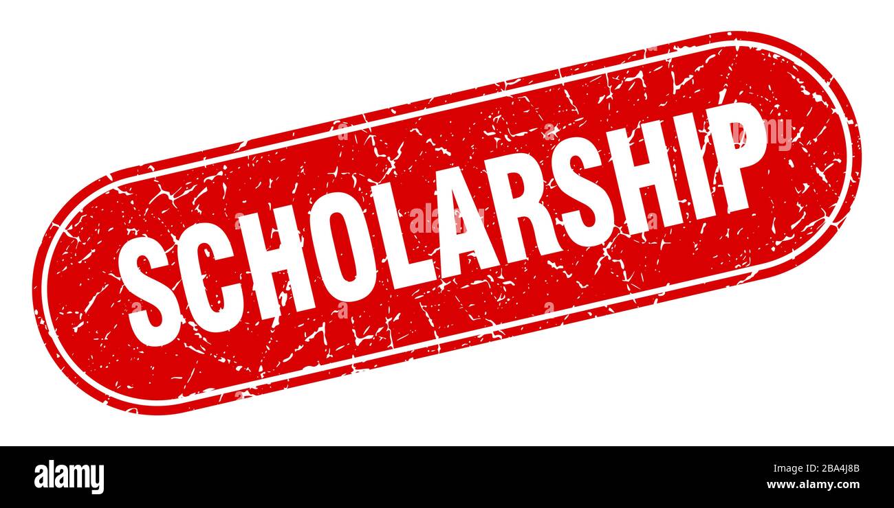 scholarship sign. scholarship grunge red stamp. Label Stock Vector ...