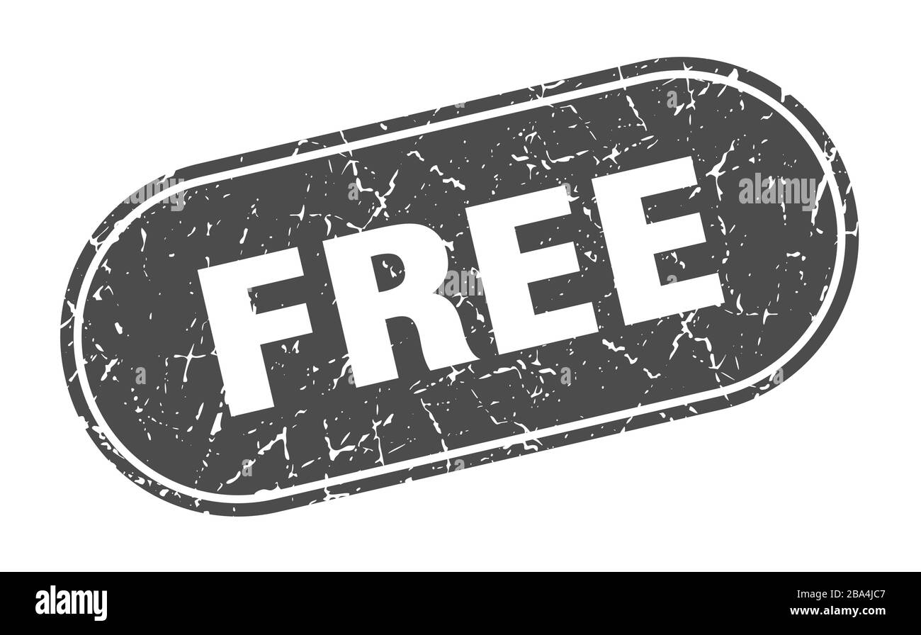 free sign. free grunge black stamp. Label Stock Vector Image & Art - Alamy