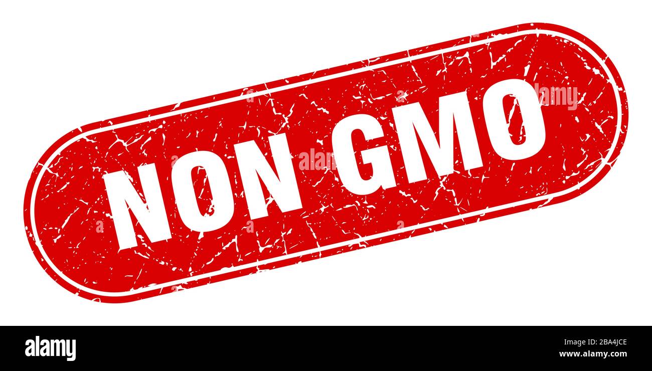 non gmo sign. non gmo grunge red stamp. Label Stock Vector Image & Art ...