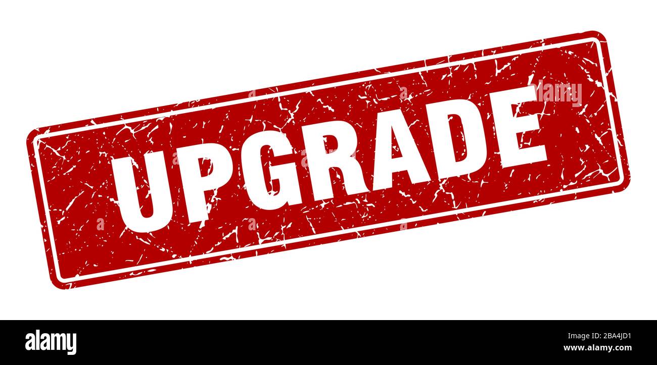 upgrade stamp. upgrade vintage red label. Sign Stock Vector Image & Art ...
