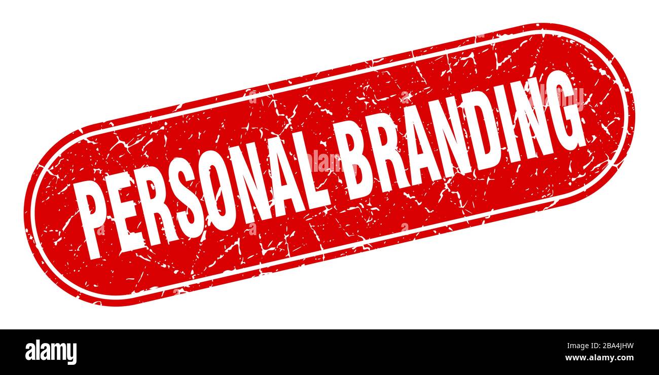 personal branding sign. personal branding grunge red stamp. Label Stock ...