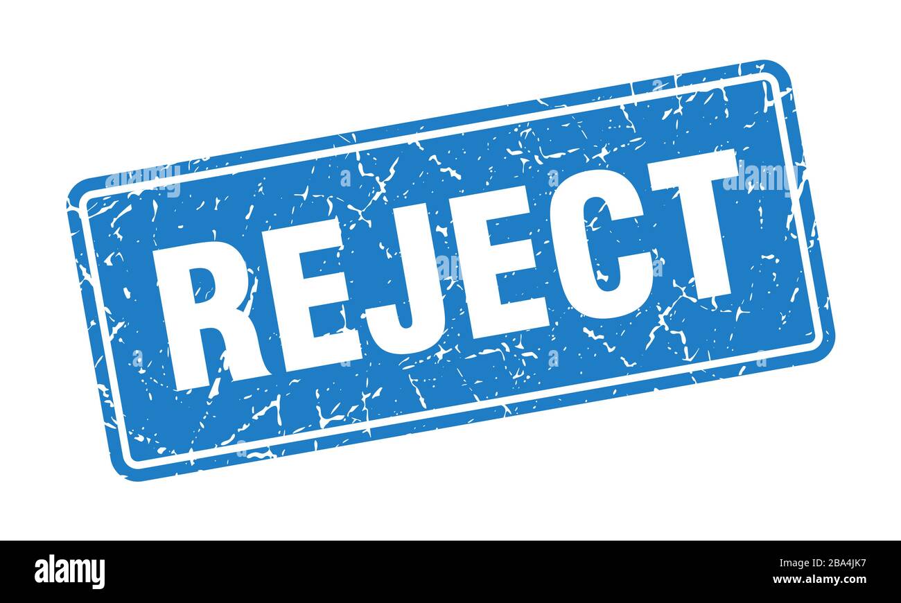 reject stamp. reject vintage blue label. Sign Stock Vector Image & Art ...