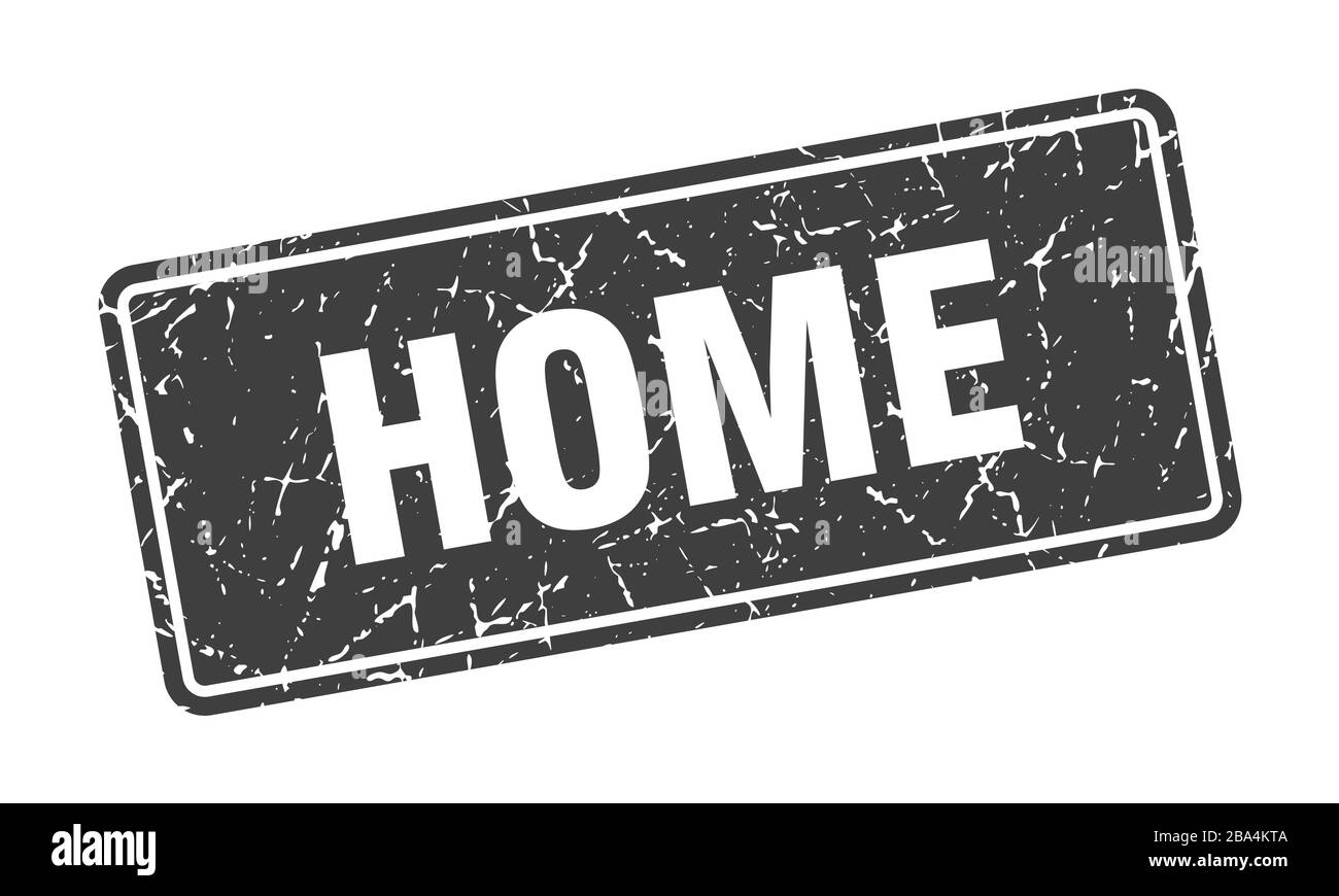 home stamp. home vintage gray label. Sign Stock Vector Image & Art - Alamy