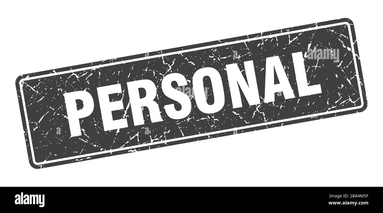 personal stamp. personal vintage gray label. Sign Stock Vector Image ...