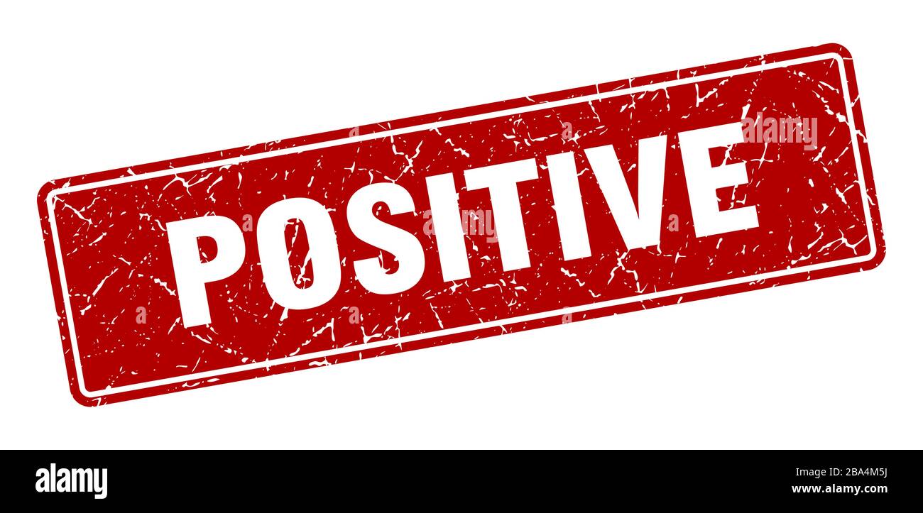 positive stamp. positive vintage red label. Sign Stock Vector Image ...