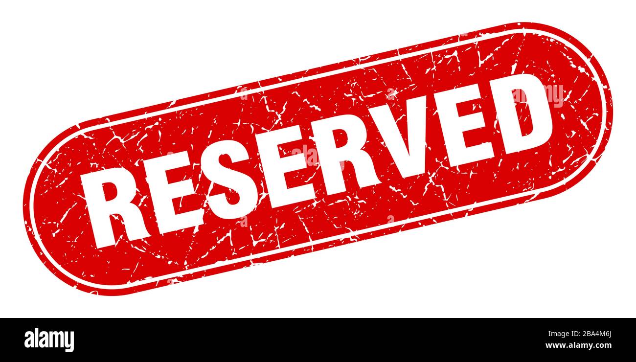 Reserved red rubber stamp Stock Vector Images - Alamy