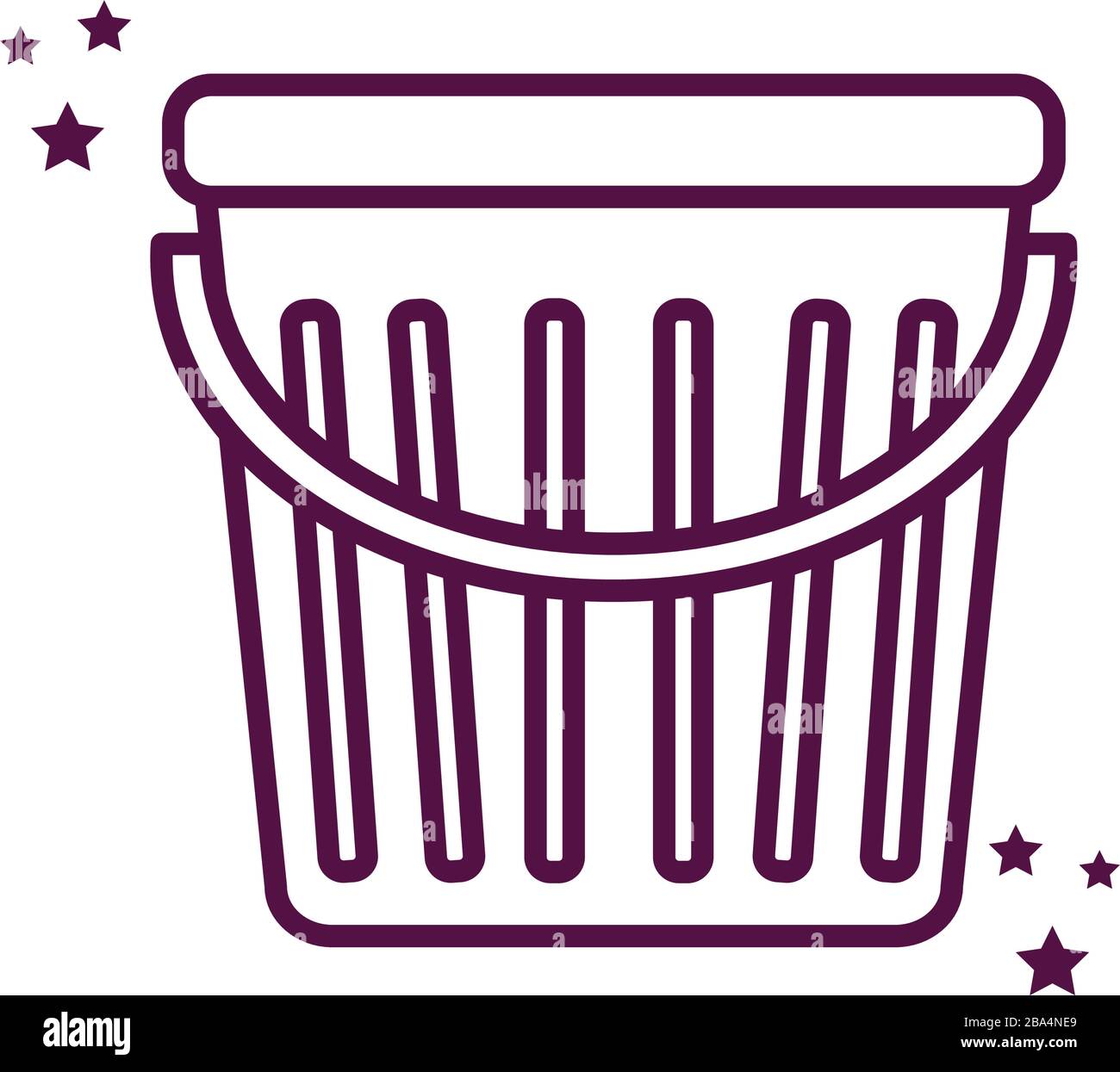 bucket line style icon vector design Stock Vector Image & Art - Alamy