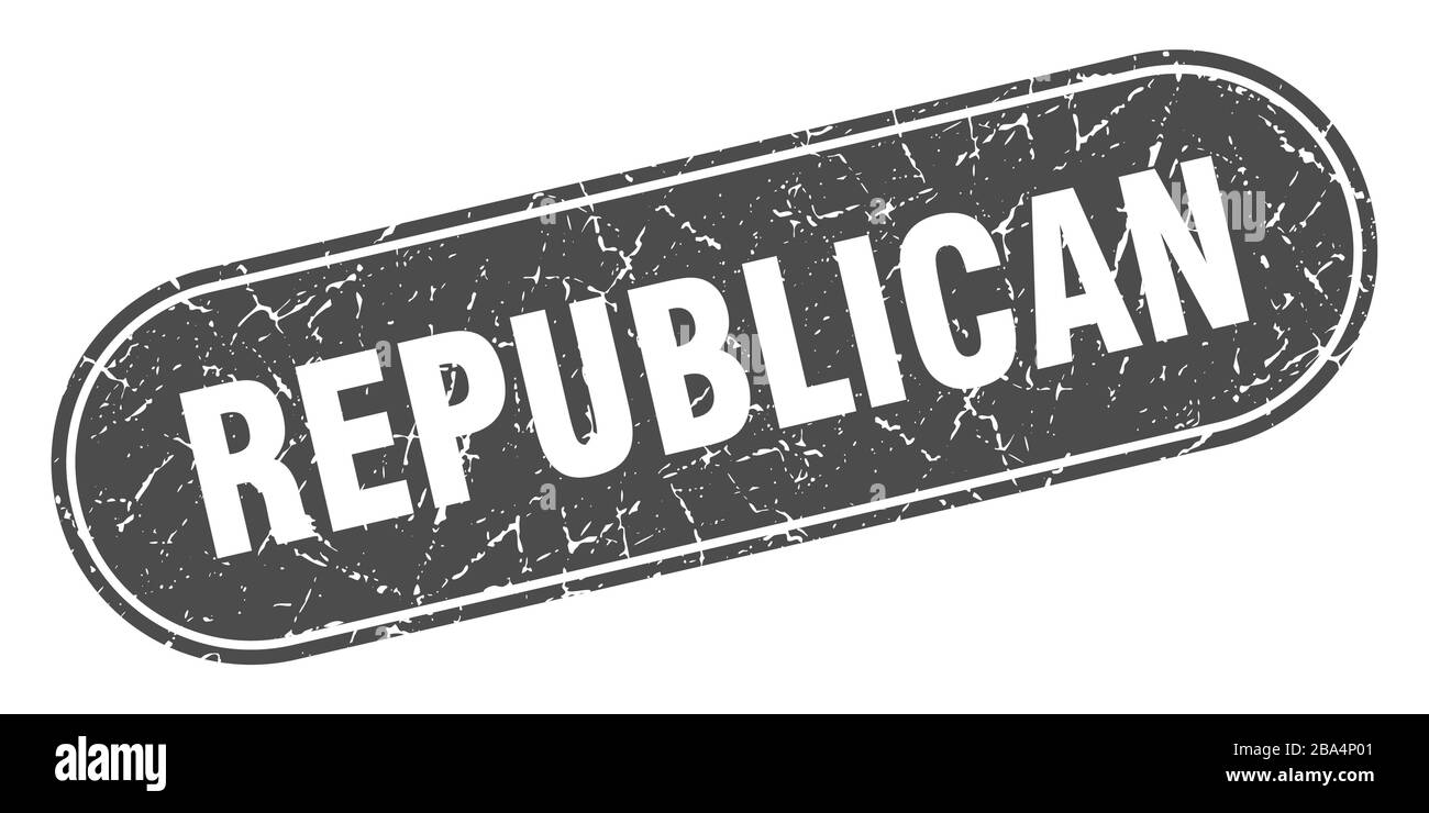 republican sign. republican grunge black stamp. Label Stock Vector ...