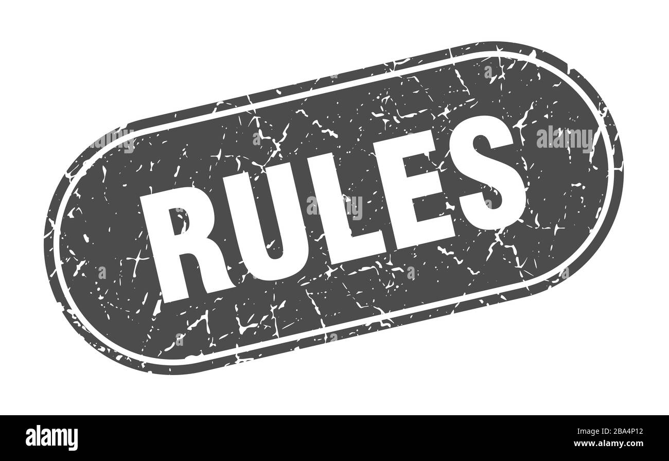 rules sign. rules grunge black stamp. Label Stock Vector Image & Art ...