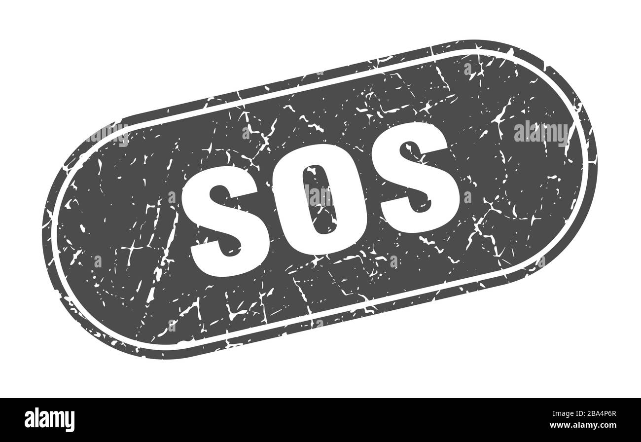 sos sign. sos grunge black stamp. Label Stock Vector Image & Art - Alamy