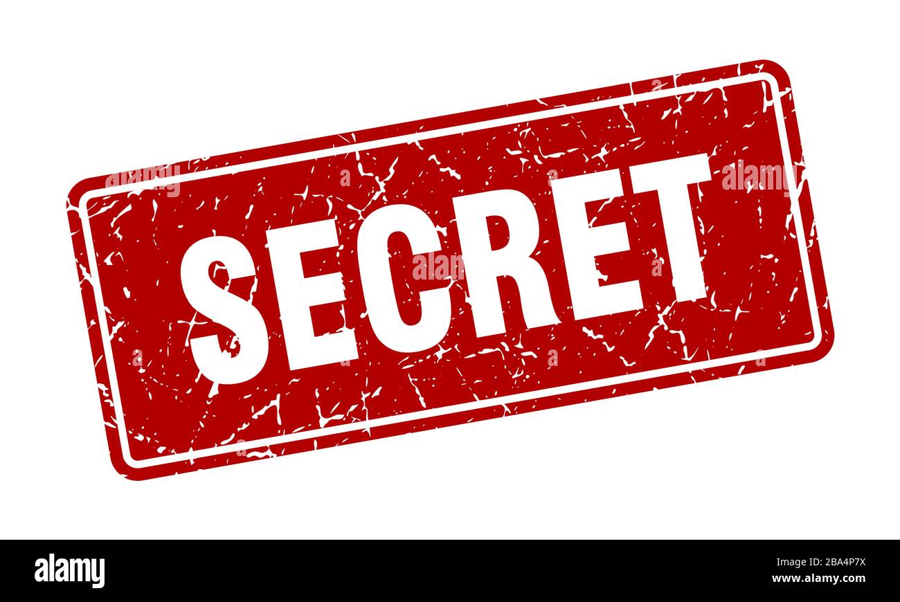secret stamp. secret vintage red label. Sign Stock Vector Image & Art ...