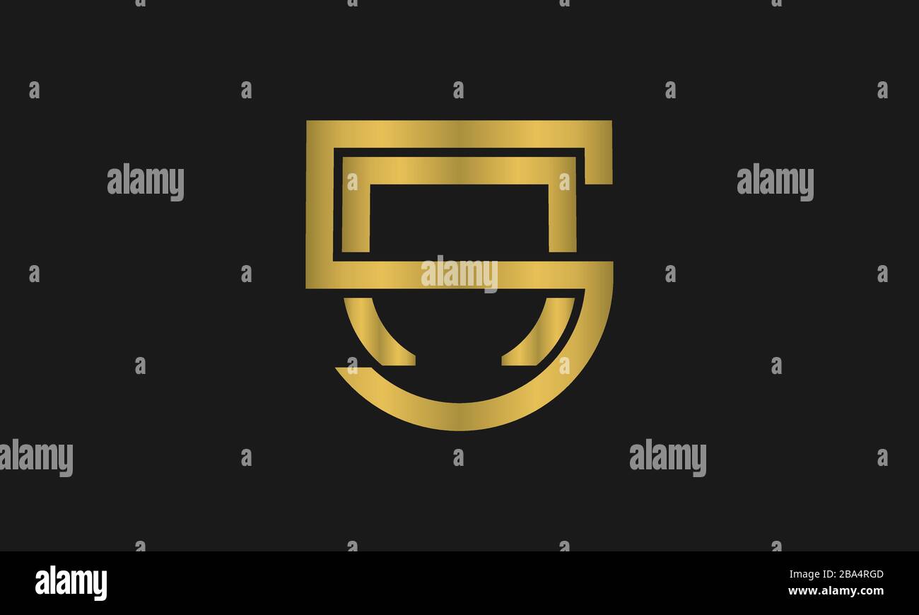 Letter AS, SA monogram and shield sign combination. Line art logo ...