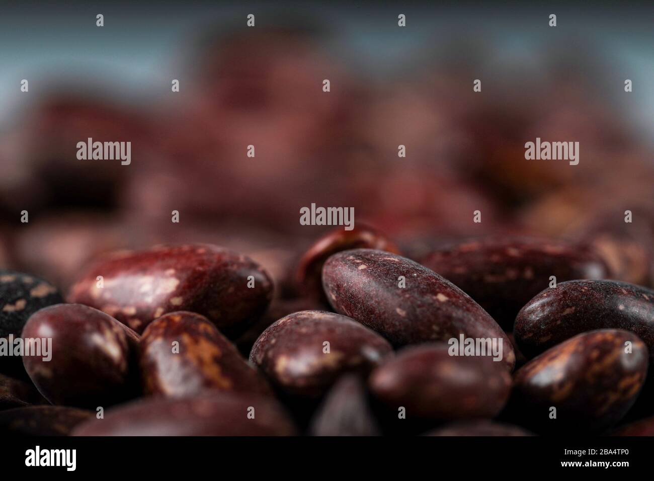 Fresh and healthy red beans, dry seeds in blurred background Stock ...