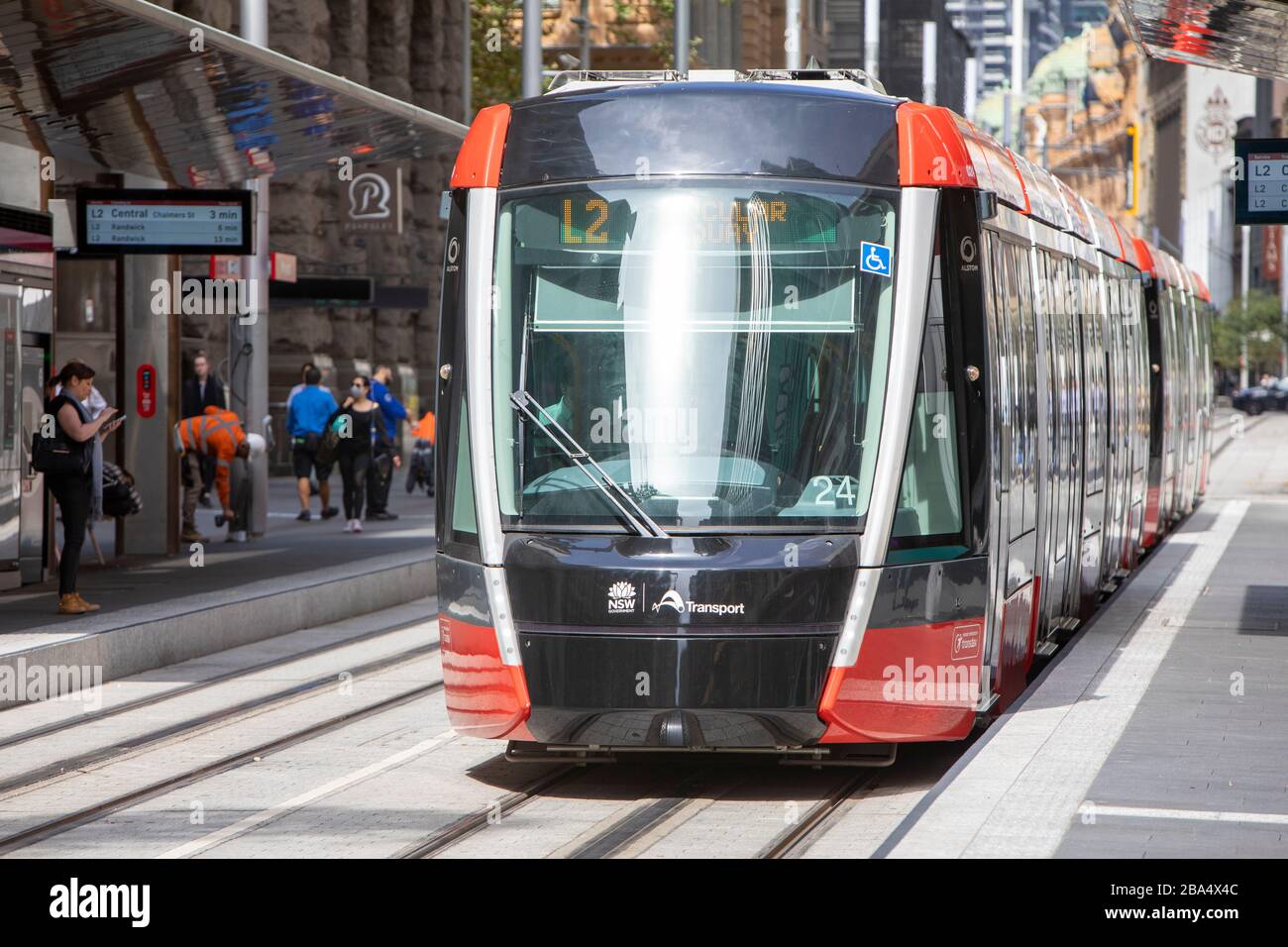Sydney light rail Stock Photo - Alamy