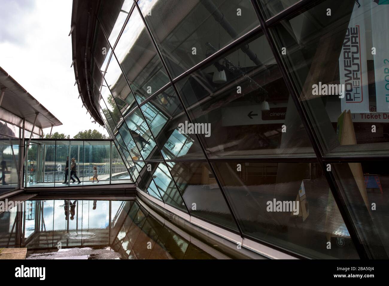 Modern architecture in Glasgow, Scotland. Museums, curves Stock Photo ...