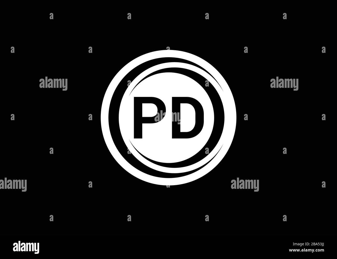 P D, PD Initial Letter Logo design vector template, Graphic Alphabet ...