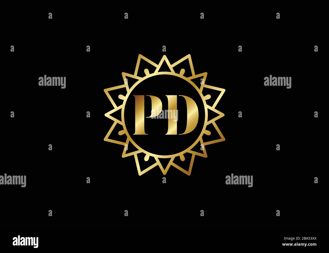 P D, PD Initial Letter Logo design vector template, Graphic Alphabet ...