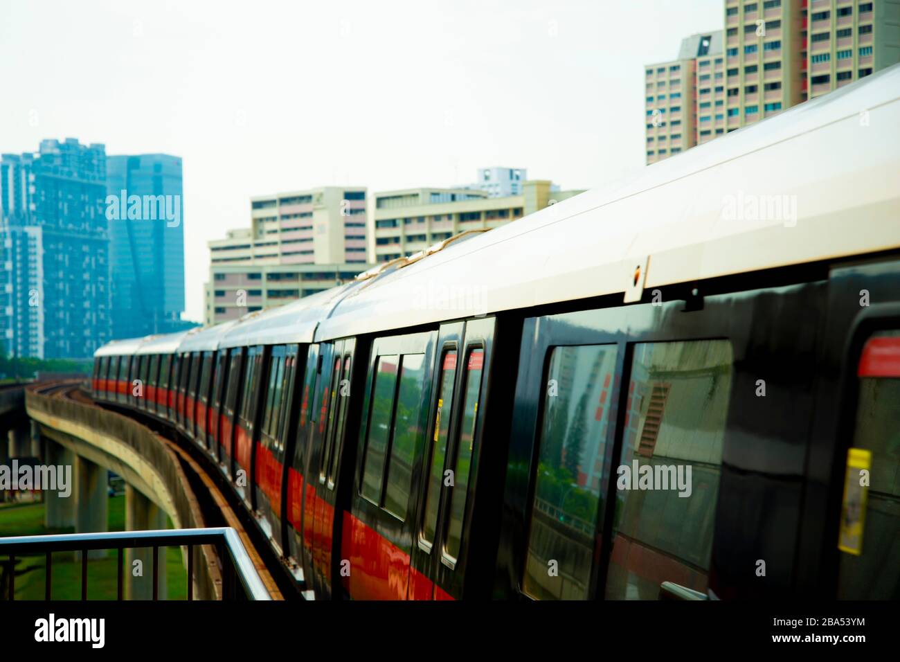 Public Metro Railway - Singapore Stock Photo - Alamy
