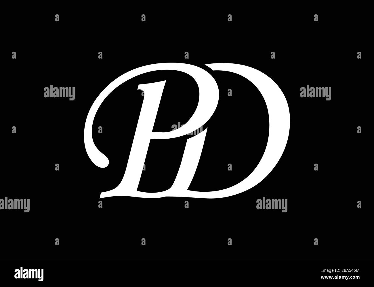 P D, PD Initial Letter Logo design vector template, Graphic Alphabet ...