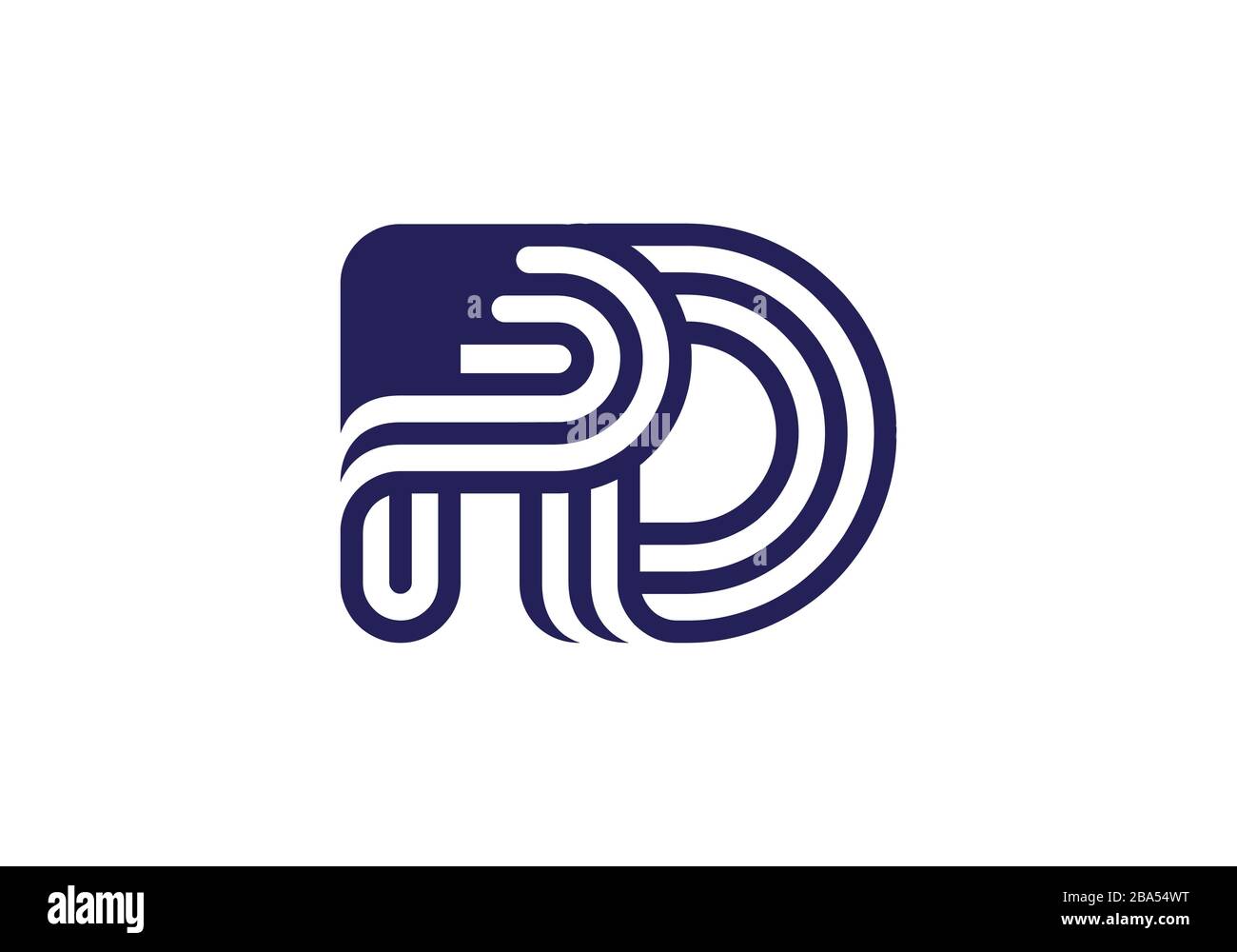 P D, PD Initial Letter Logo design vector template, Graphic Alphabet ...