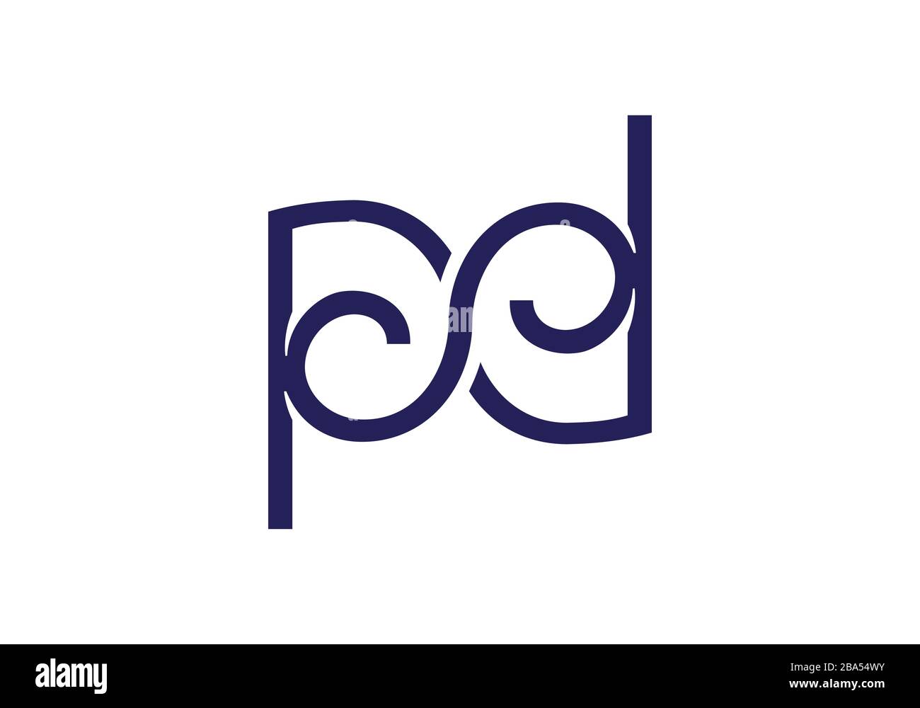 P D, PD Initial Letter Logo design vector template, Graphic Alphabet ...