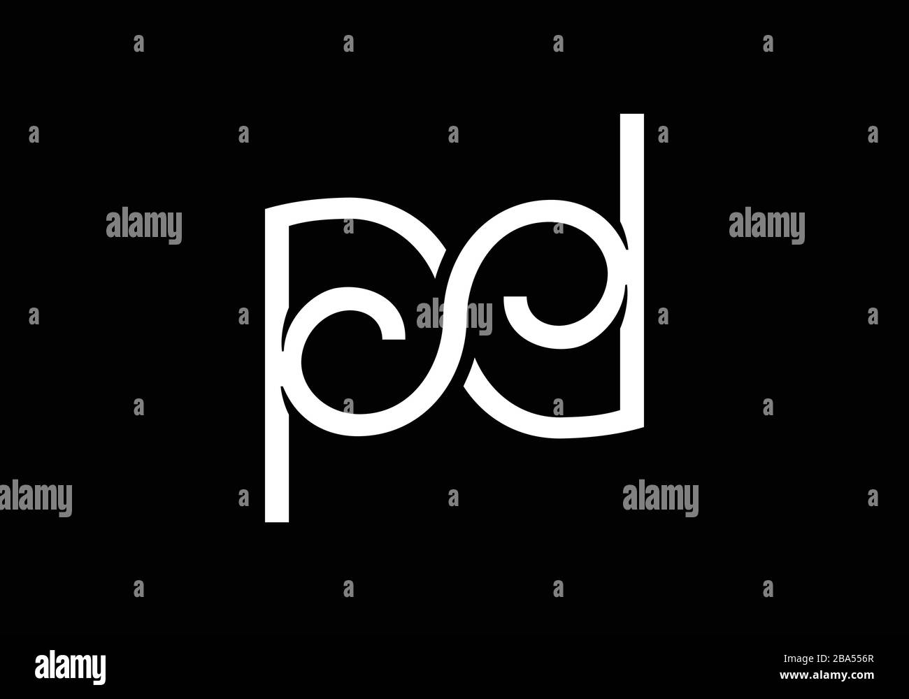 P D, PD Initial Letter Logo design vector template, Graphic Alphabet ...