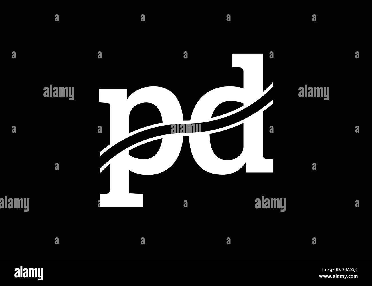 P D, PD Initial Letter Logo design vector template, Graphic Alphabet ...