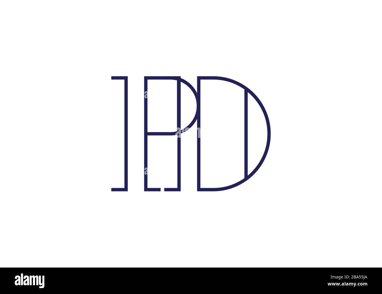 P D, PD Initial Letter Logo design vector template, Graphic Alphabet ...