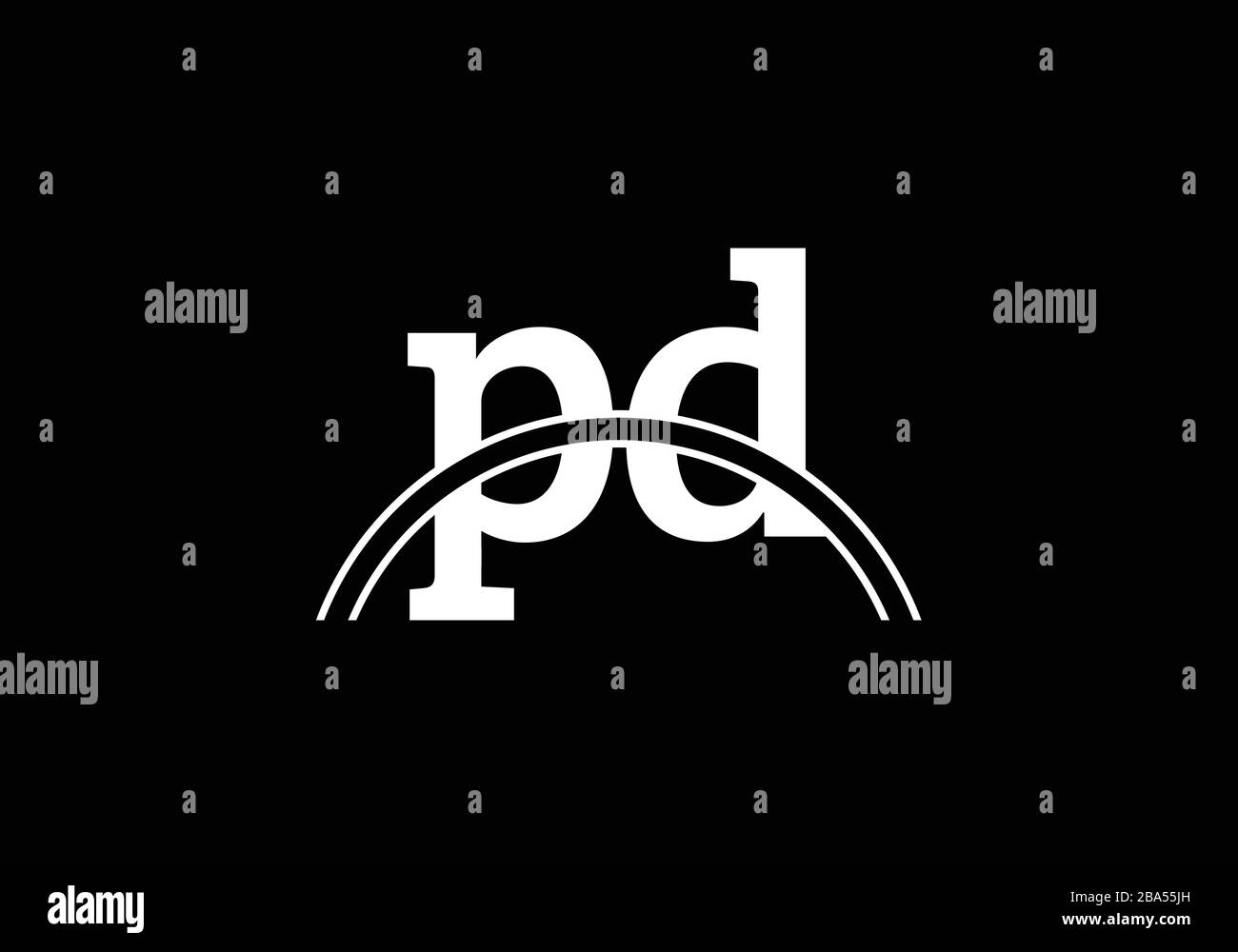 P D, PD Initial Letter Logo design vector template, Graphic Alphabet ...
