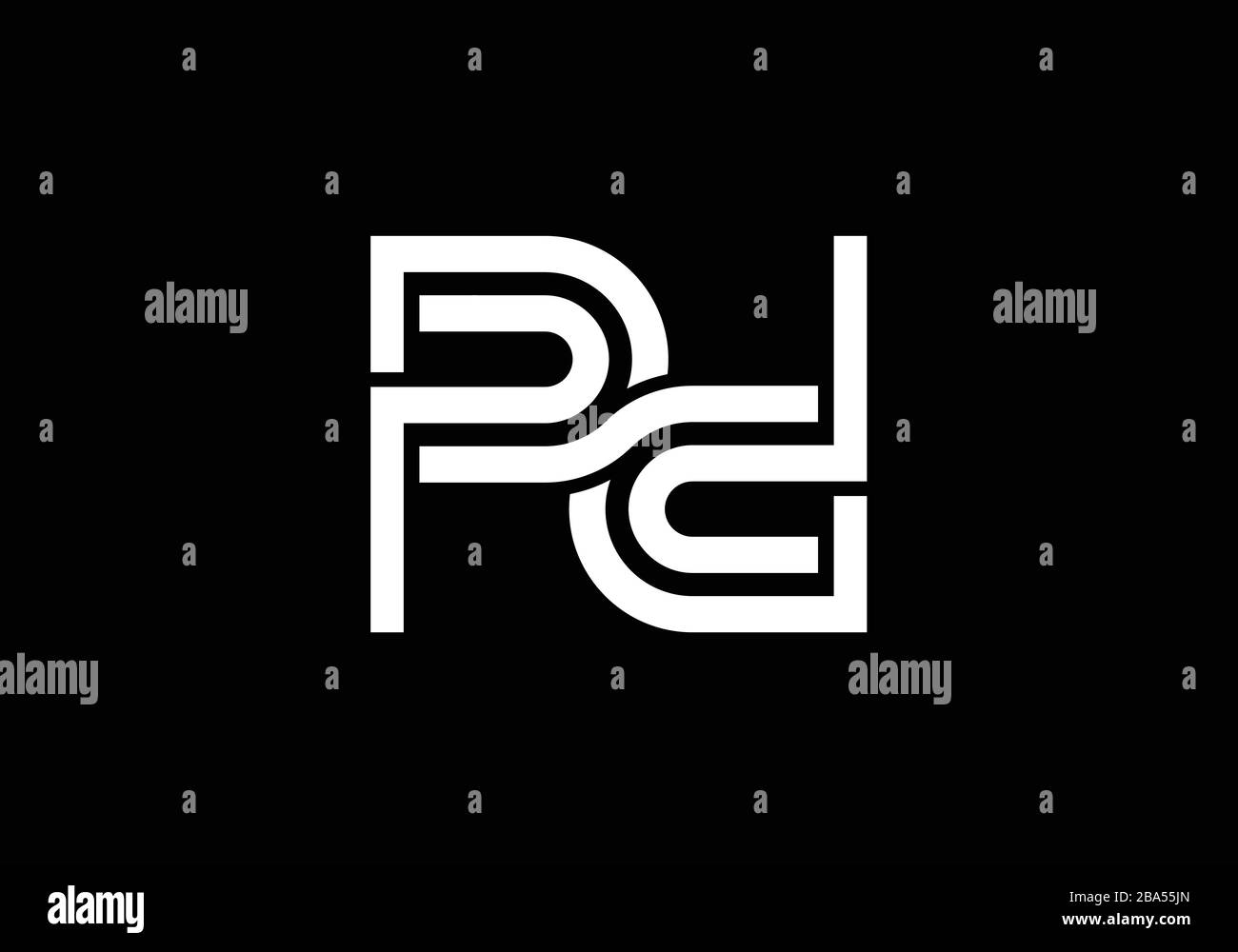 P D, PD Initial Letter Logo design vector template, Graphic Alphabet ...