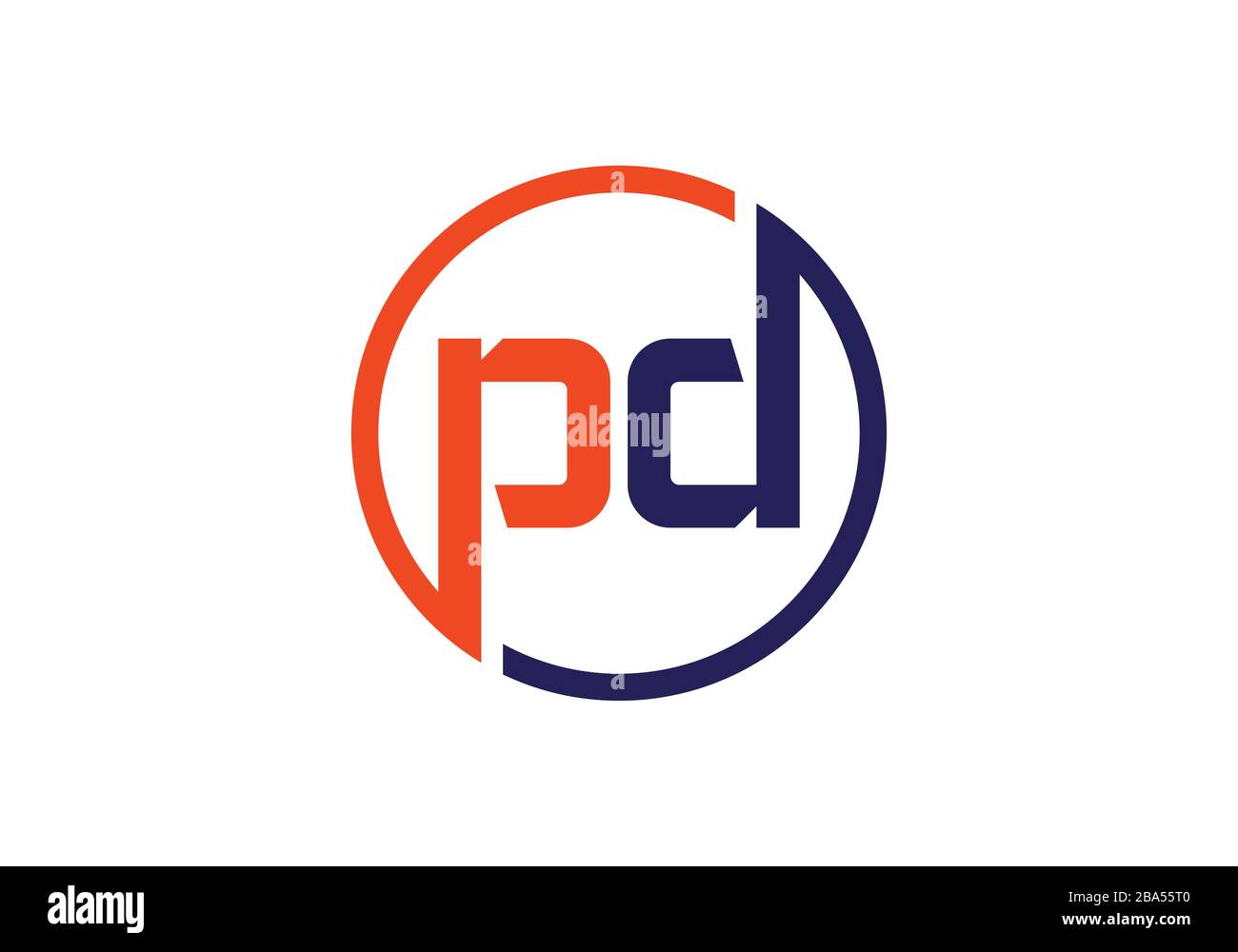 P D, PD Initial Letter Logo design vector template, Graphic Alphabet ...
