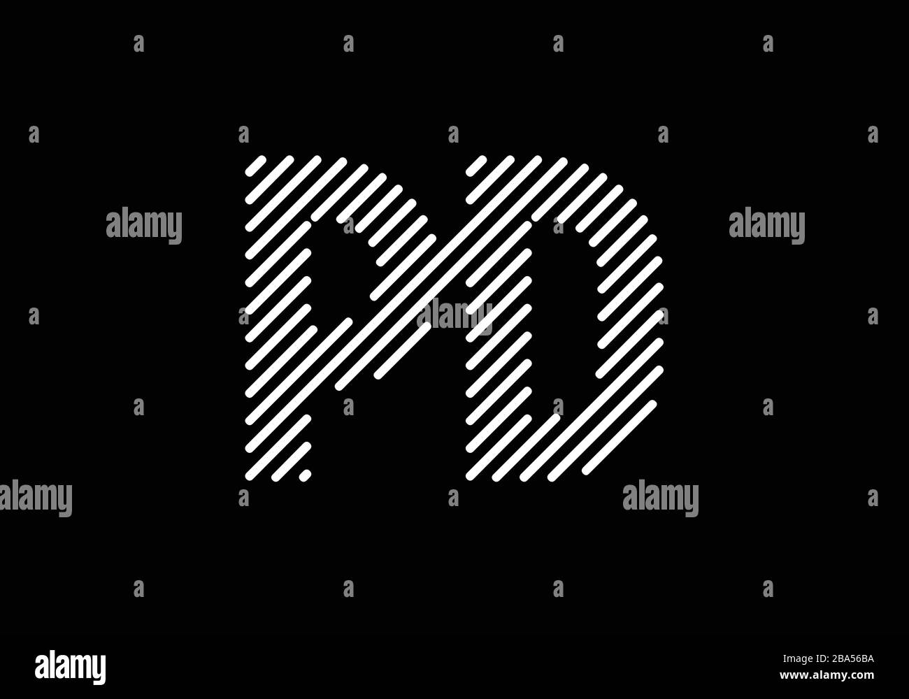 P D, PD Initial Letter Logo design vector template, Graphic Alphabet ...