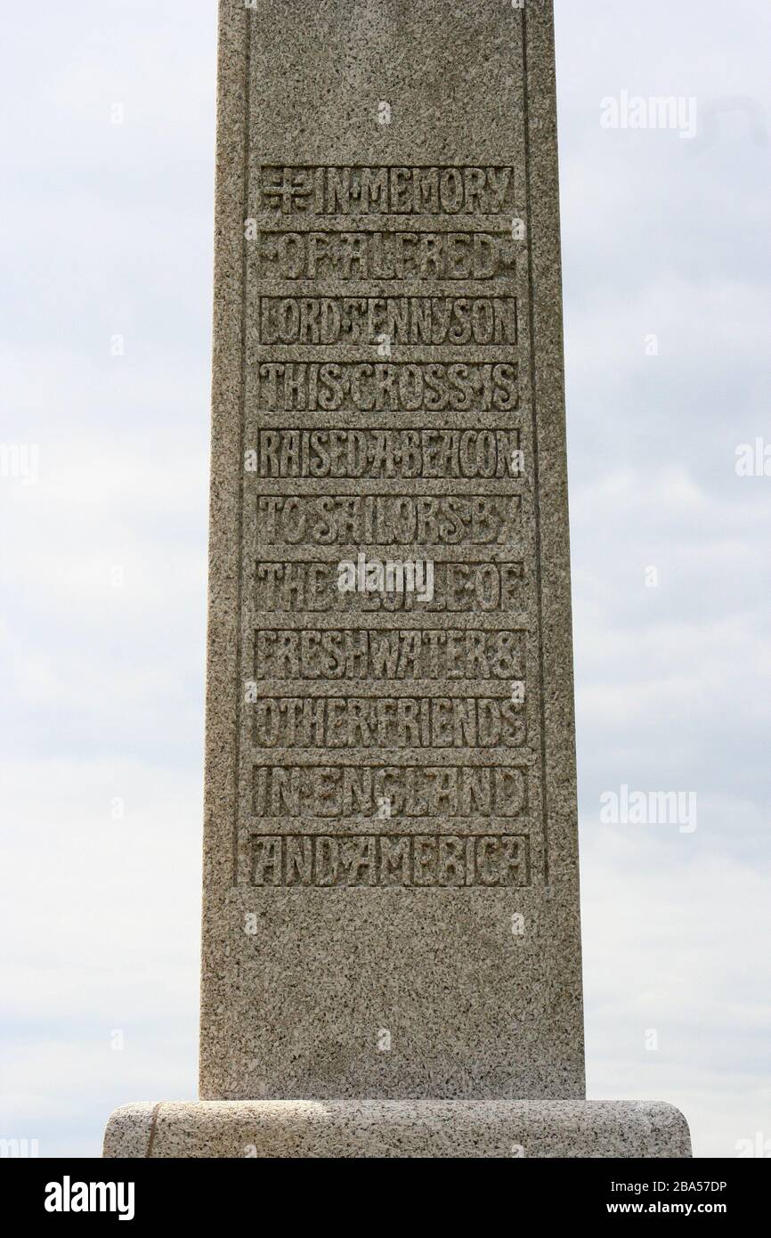 In memory of alfred lord tennyson hi-res stock photography and images ...