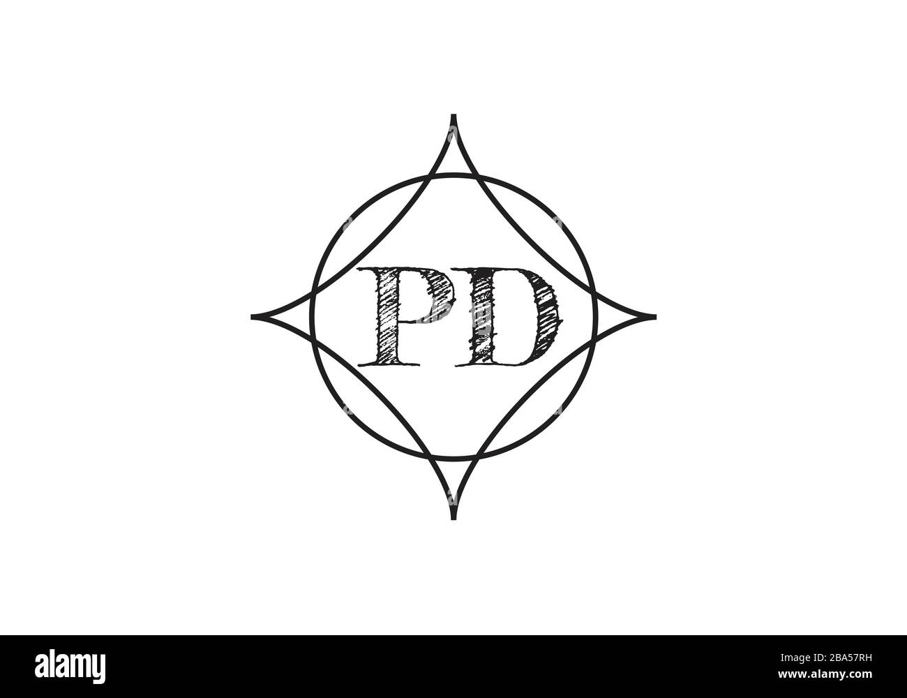 P D, PD Initial Letter Logo design vector template, Graphic Alphabet ...