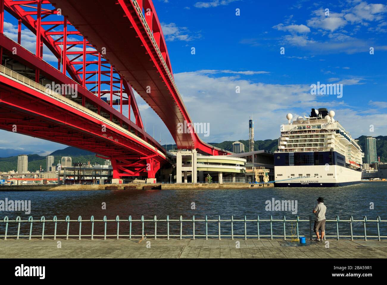 Ohashi Bridge, Kobe City, Honshu Island, Japan, Asia Stock Photo - Alamy